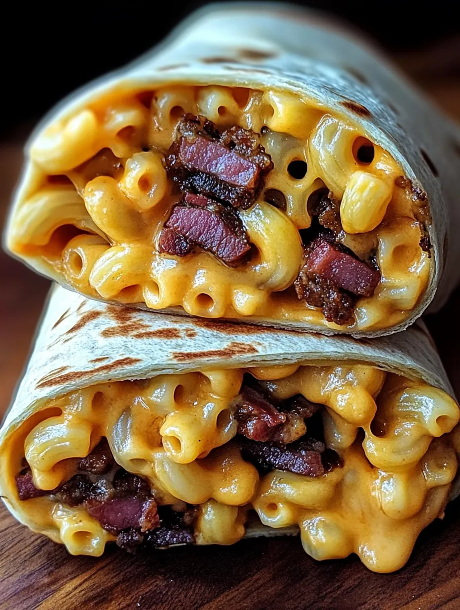 Bacon Mac 'n' Cheese Burger Wrap - Newsile