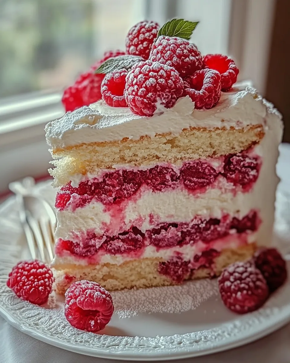 Raspberry Cream Cheese Layer Cake - Newsile