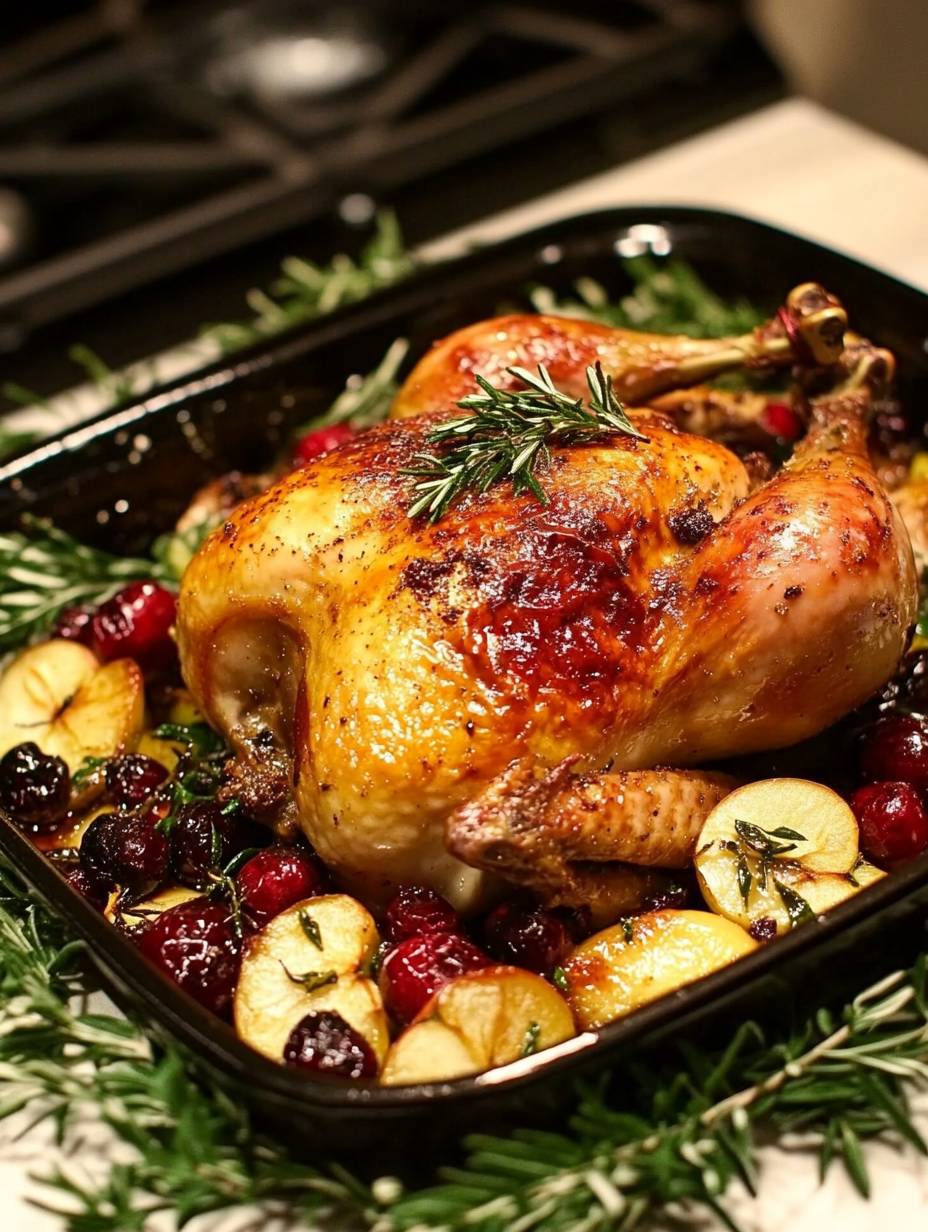 Apple & Cranberry Roasted Chicken - Newsile