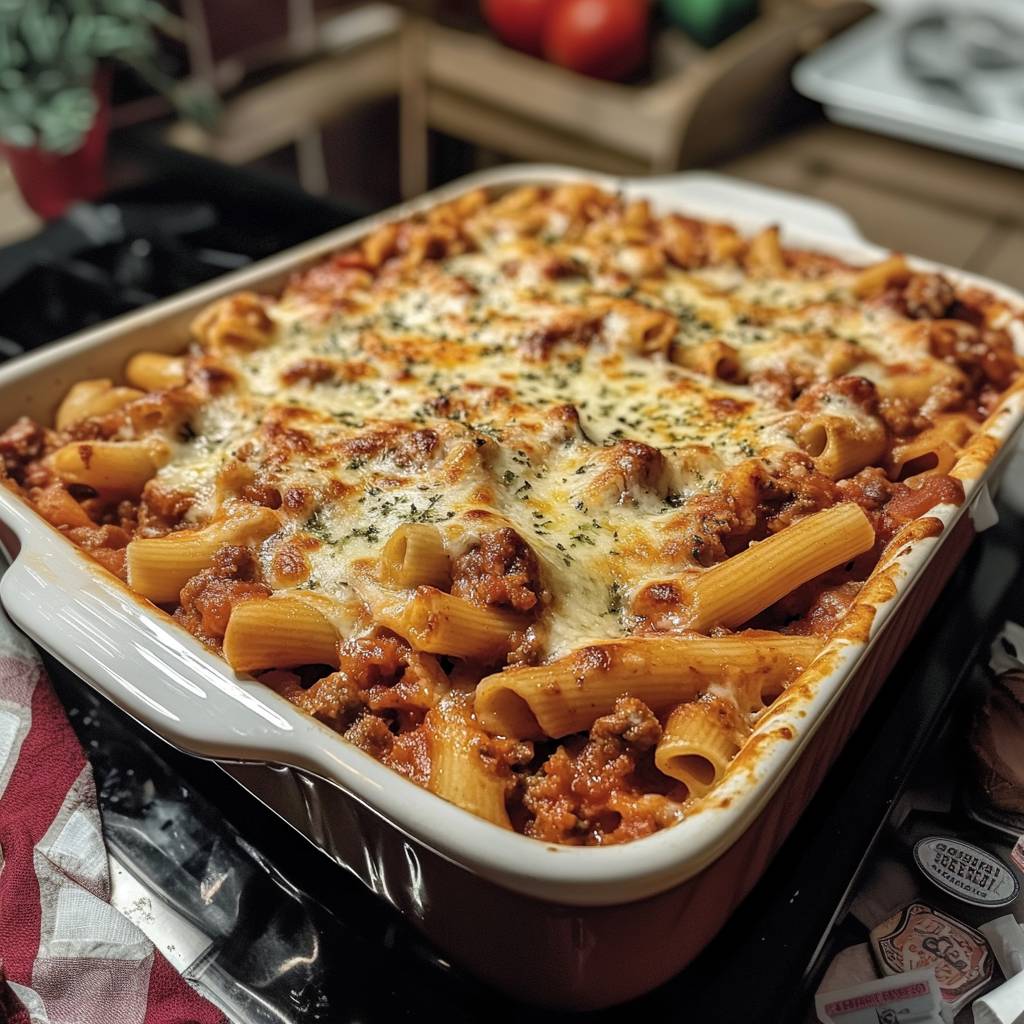 Baked Mostaccioli - Newsile