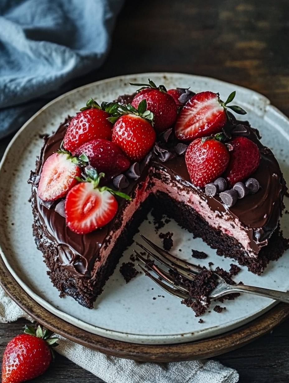 Chocolate Covered Strawberry Cake - Newsile