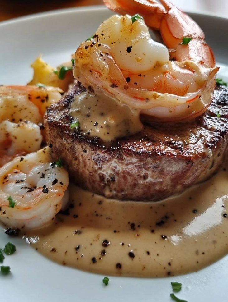 Filet Mignon with Shrimp and Lobster Cream Sauce - Newsile