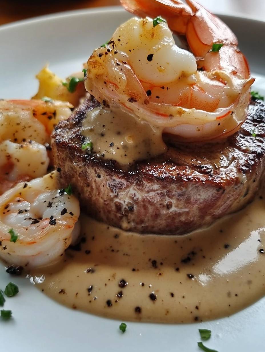 Filet Mignon with Shrimp and Lobster Cream Sauce - Newsile