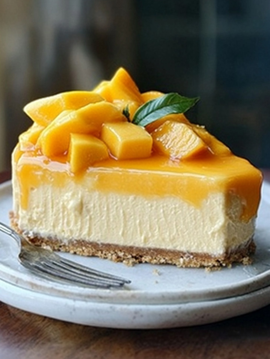 easy Mango Mousse Cake - Newsile