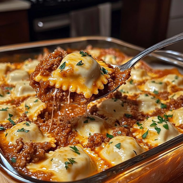 Cheesy Beef Ravioli Casserole - Newsile