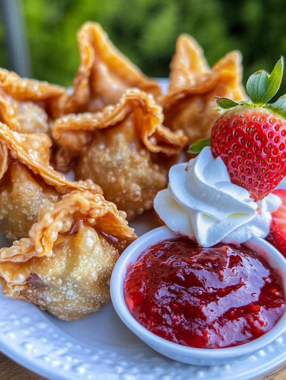 Deep-Fried Strawberry Cheesecake Wonton Bites - Newsile