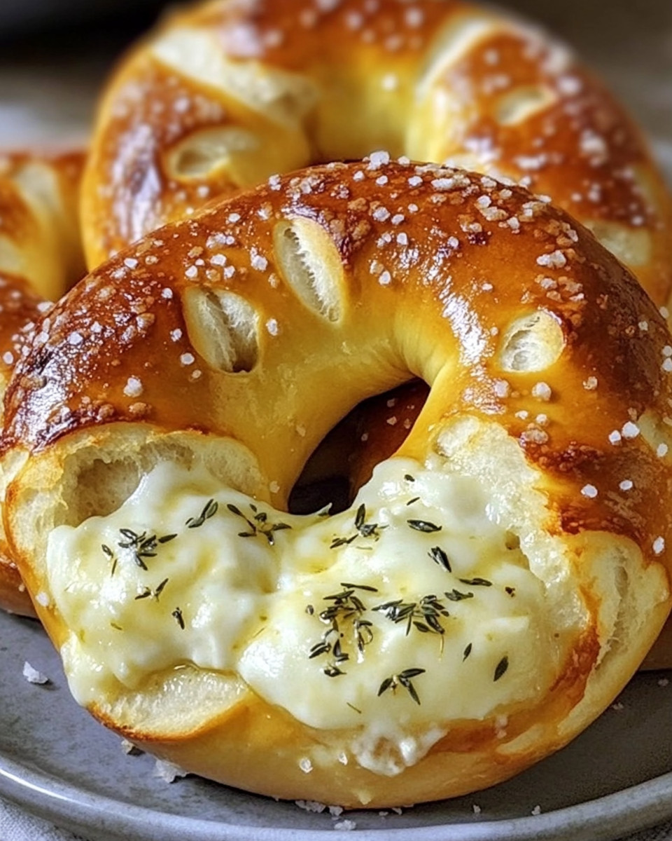 Mozzarella Stuffed Soft Pretzels recipe - Newsile