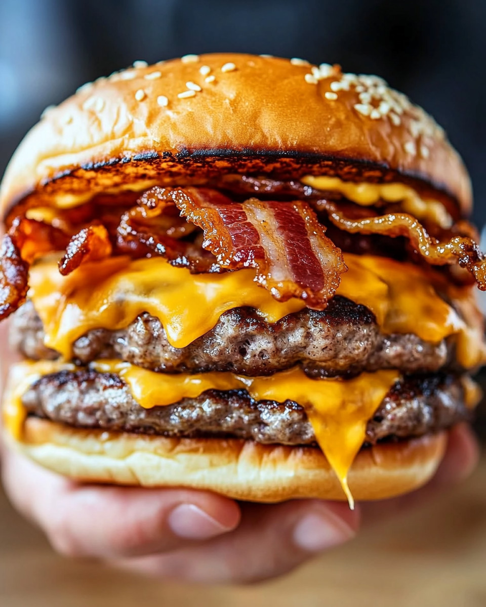 Ultimate Cheesy Bacon Burger - Newsile