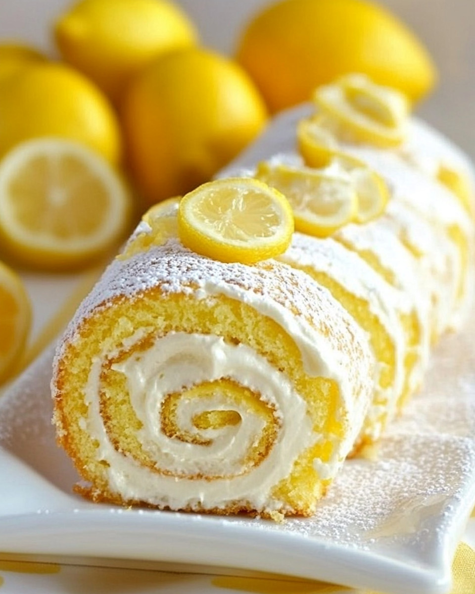 Velvet Lemon Cream Roll Cake - Newsile