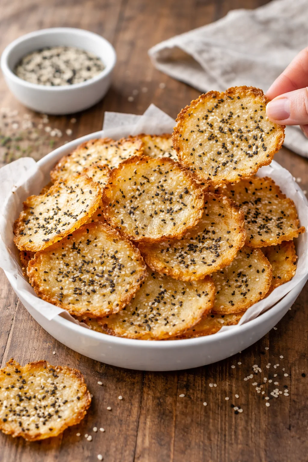 Easy Keto Cottage Cheese Chips