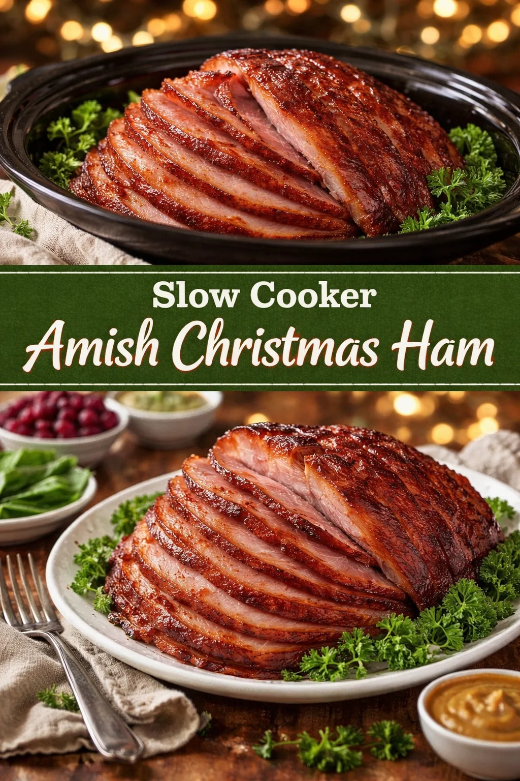 Slow Cooker Amish Christmas Ham